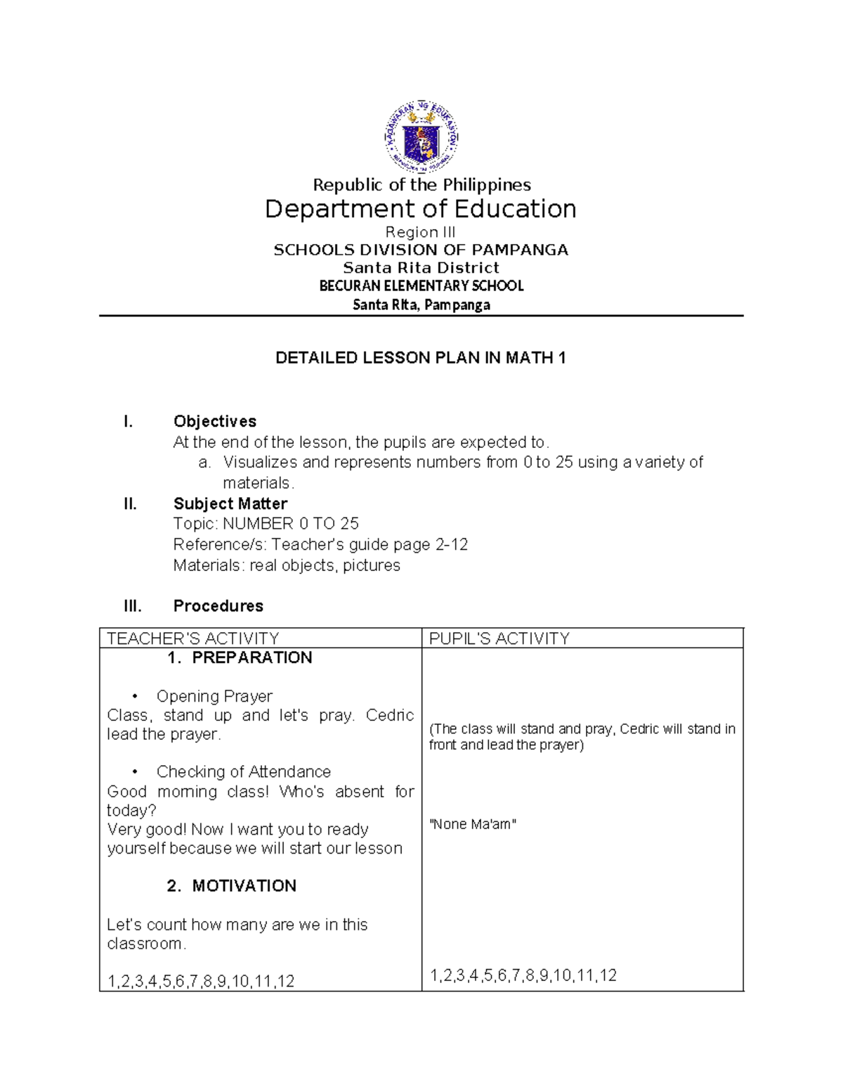 Dlp-math (1) - Copy - Copy - Copy - Republic of the Philippines ...