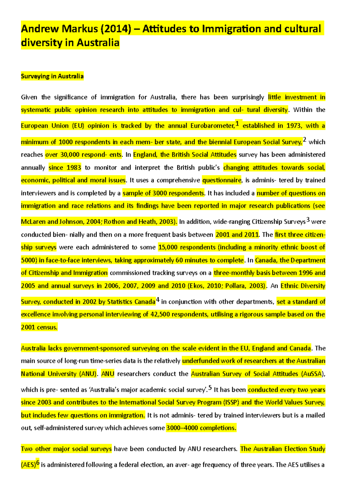 Andrew Markus (2014 ) reading week 7. - Andrew Markus (2014 ...