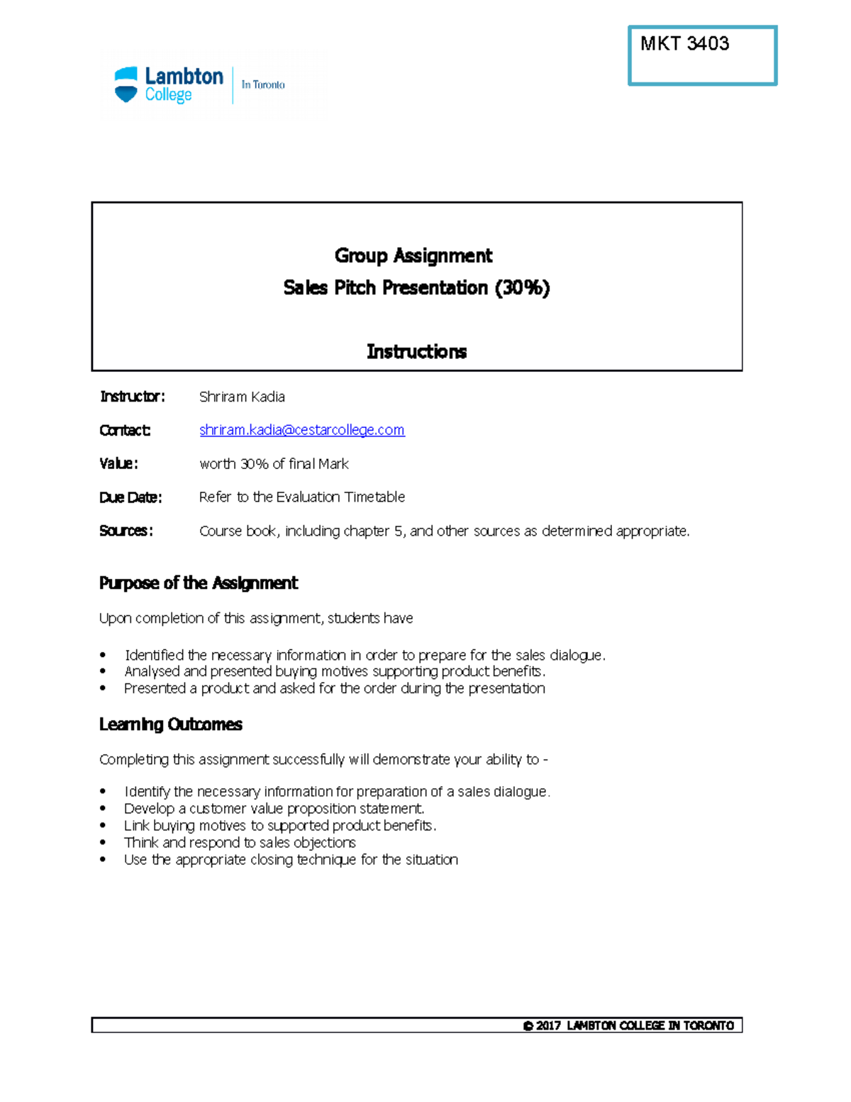 Assignment 3 Sales Pitch Presentation Revised March 2022 - Group ...