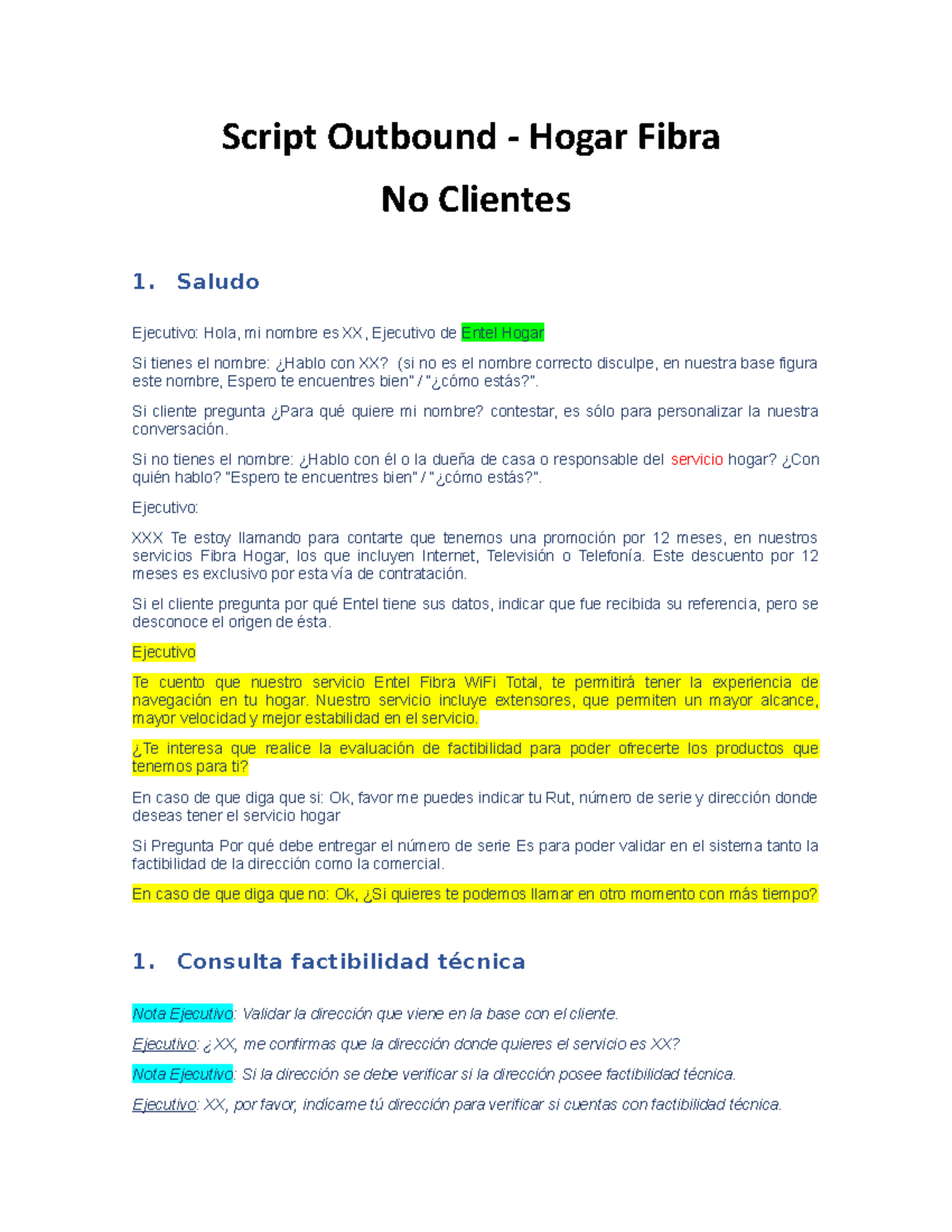 Script Out No Cliente 21-02-2022 - Script Outbound - Hogar Fibra No ...