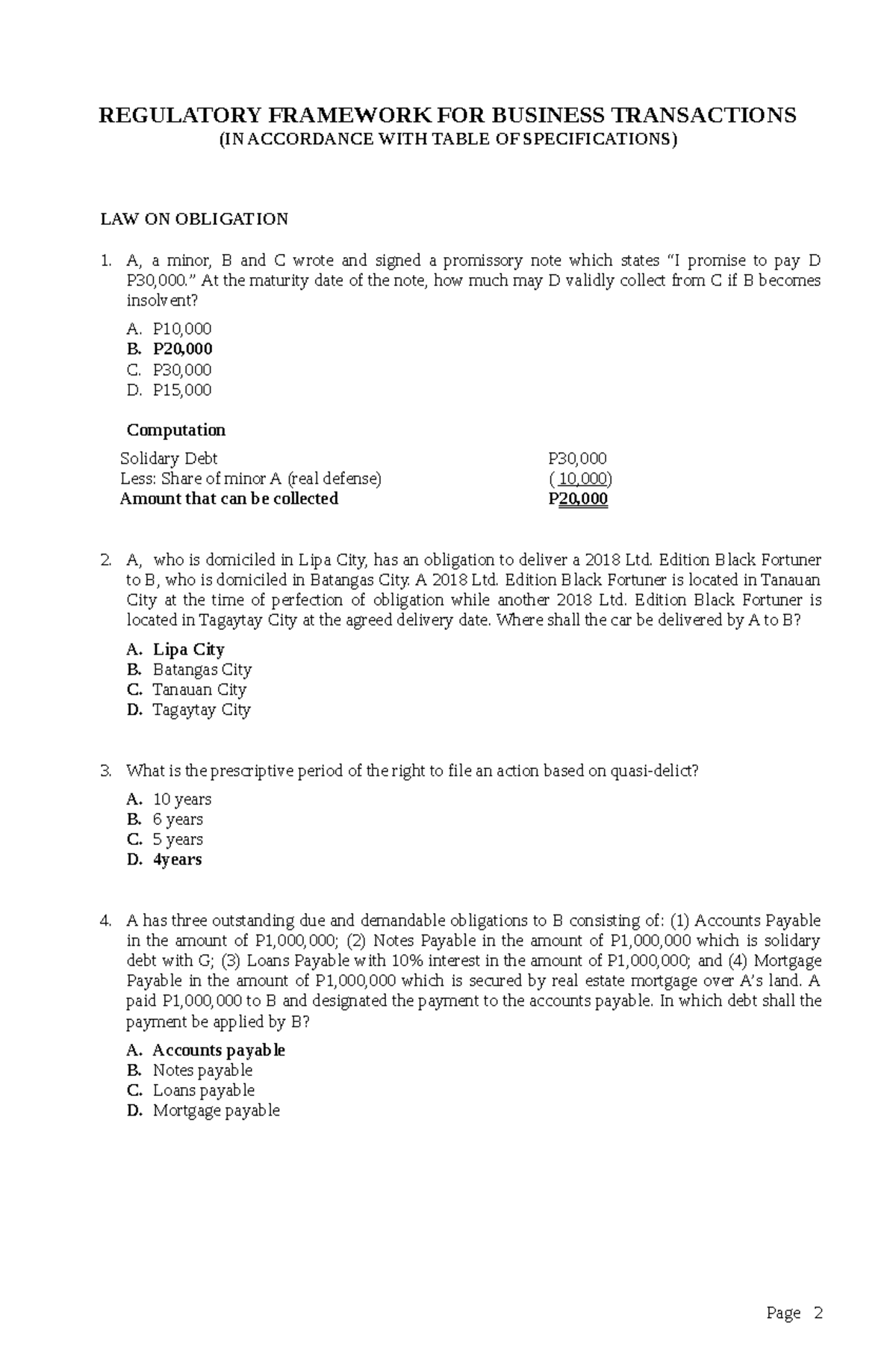 RFBT v2 - Lecture notes 1 - REGULATORY FRAMEWORK FOR BUSINESS ...
