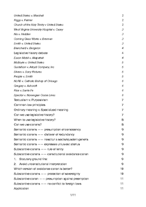 SI Outline - Summary statutory interpretation - Warning: TT: undefined function: 32 Warning: TT ...