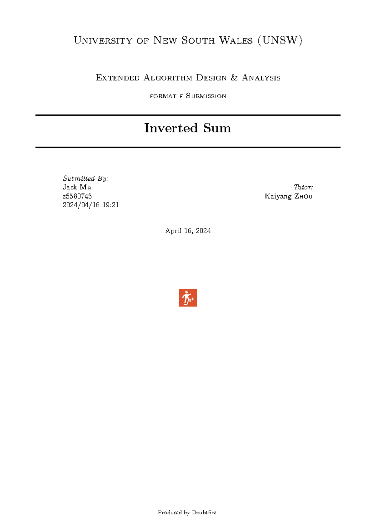 2.03 [CR] (R) - COMP3121 - University of New South Wales (UNSW) Extended Algorithm Design ...