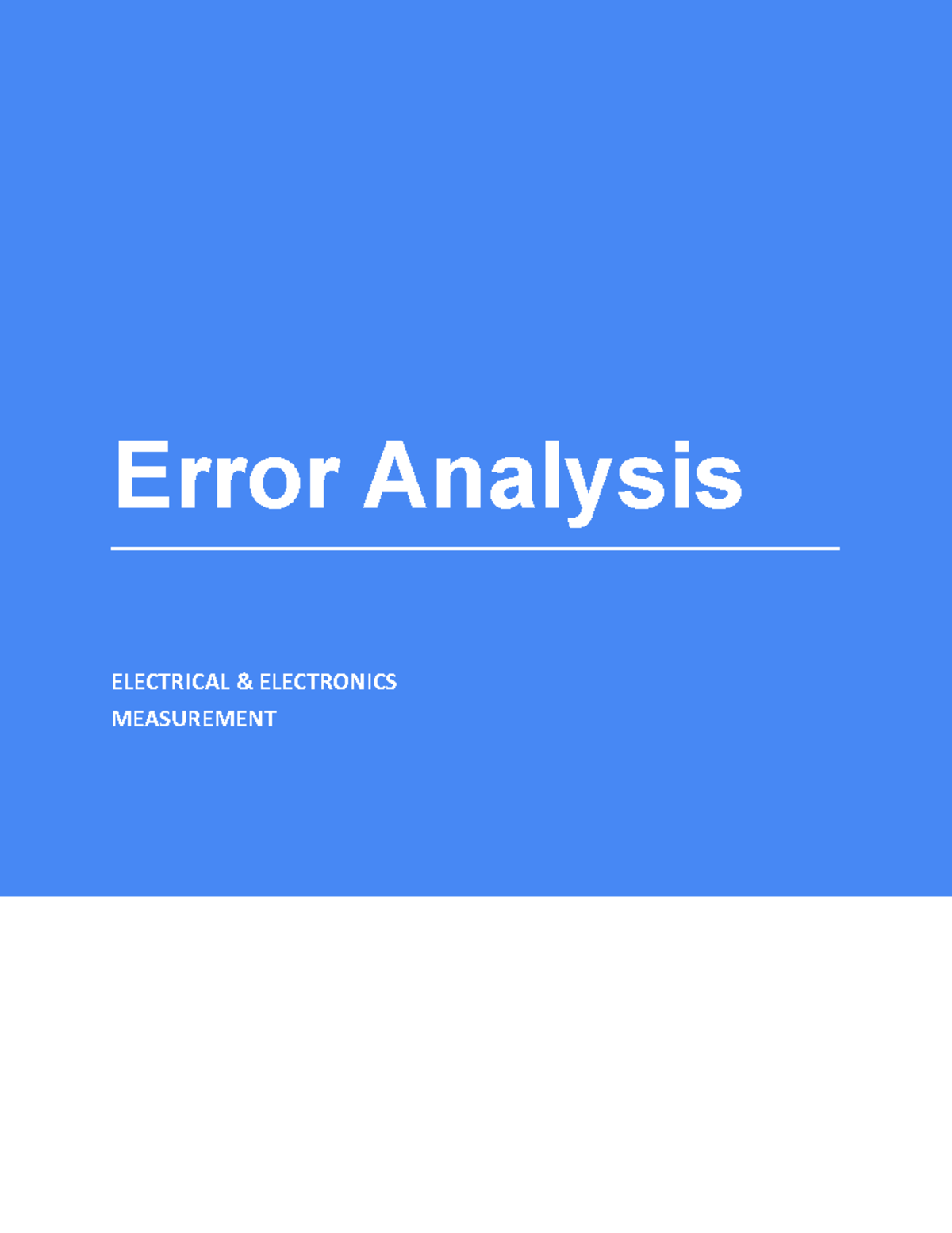 Error Analysis - Copyright © 2014-2020 TestBook Edu Solutions Pvt. Ltd ...