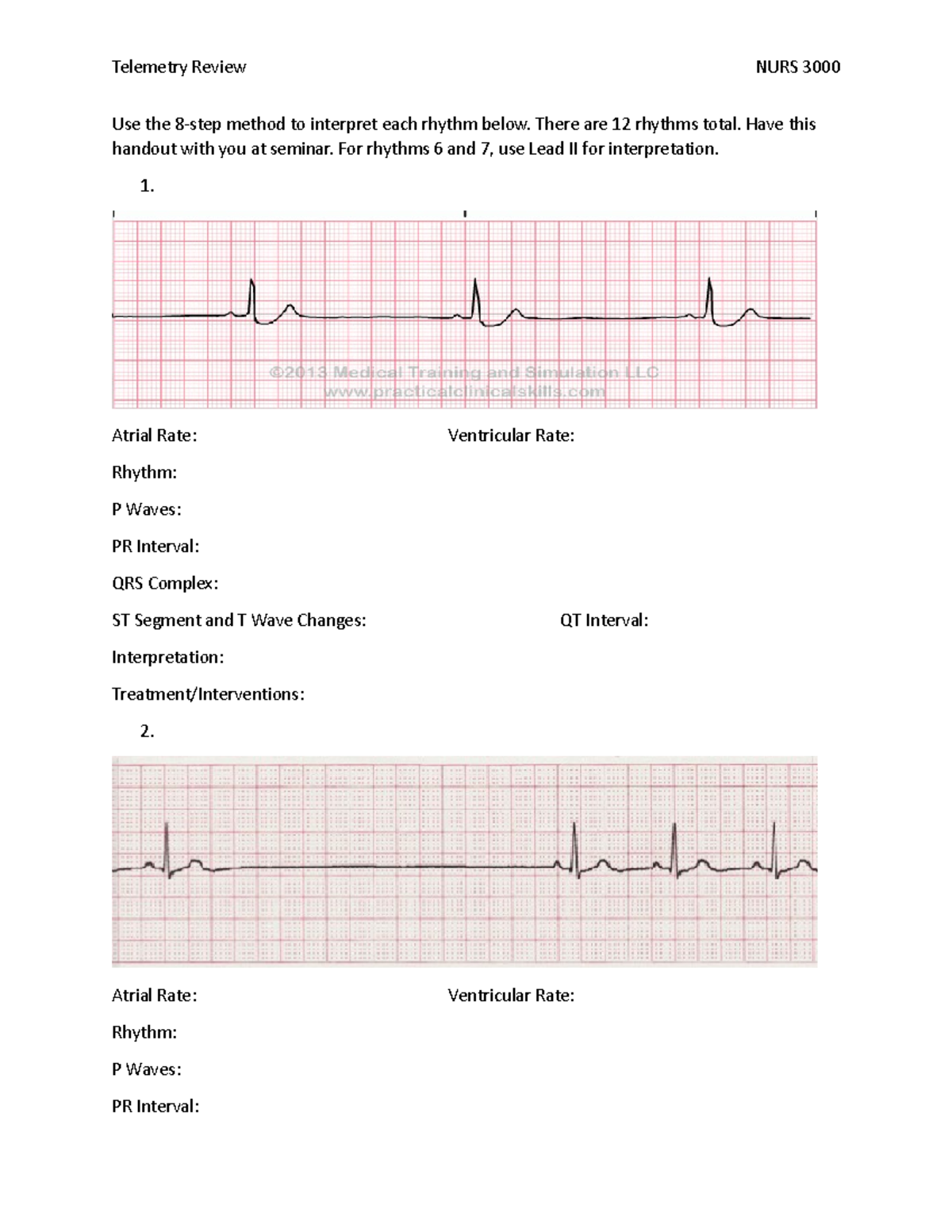 8-Step Method Practice Worksheet - Use the 8-step method to interpret ...