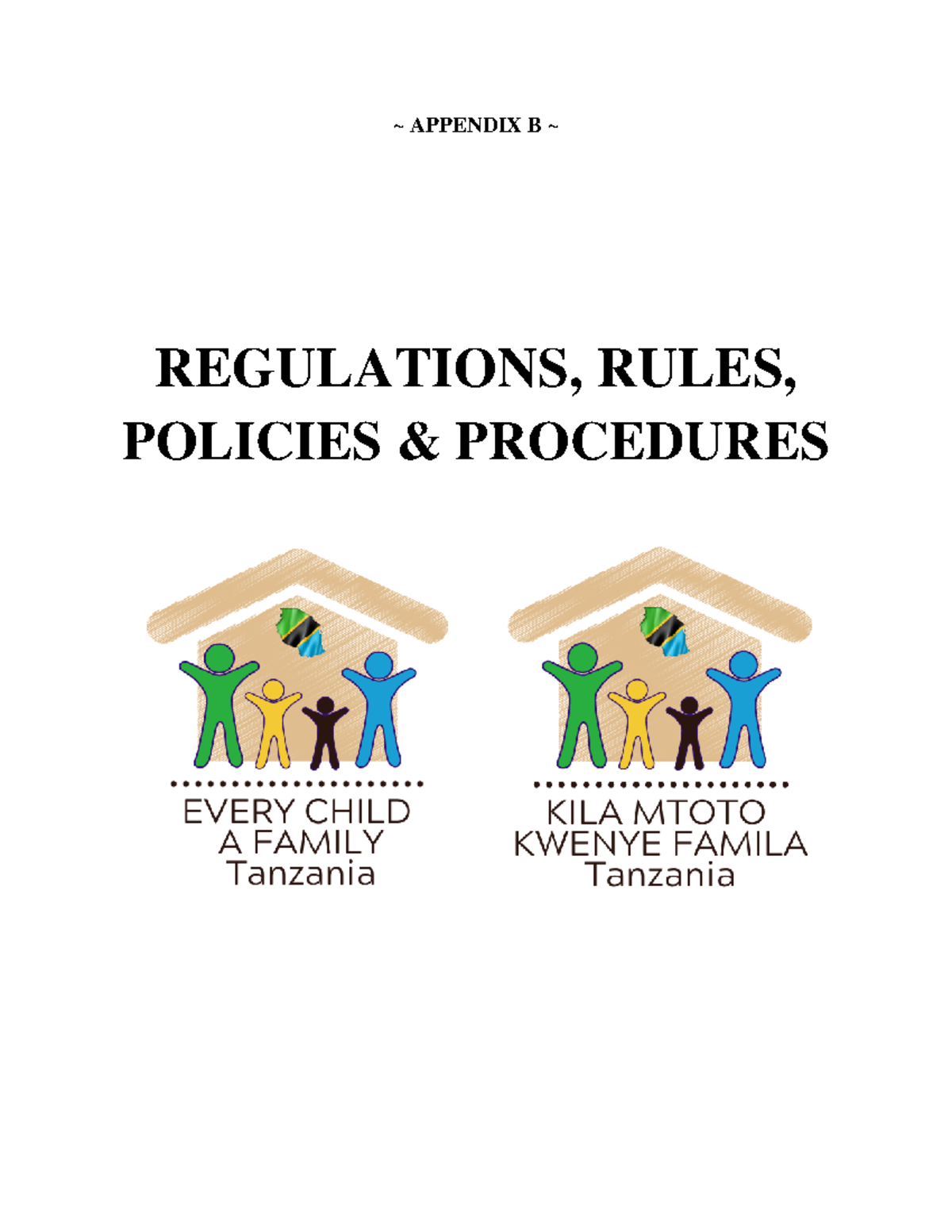 NGOs Regulations, rules, policies and procedures - ~ APPENDIX B ...