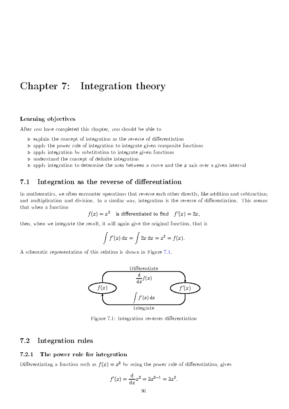 Coursework and examples - Chapter 7: Integration theory Learning ob je tives After you have ...