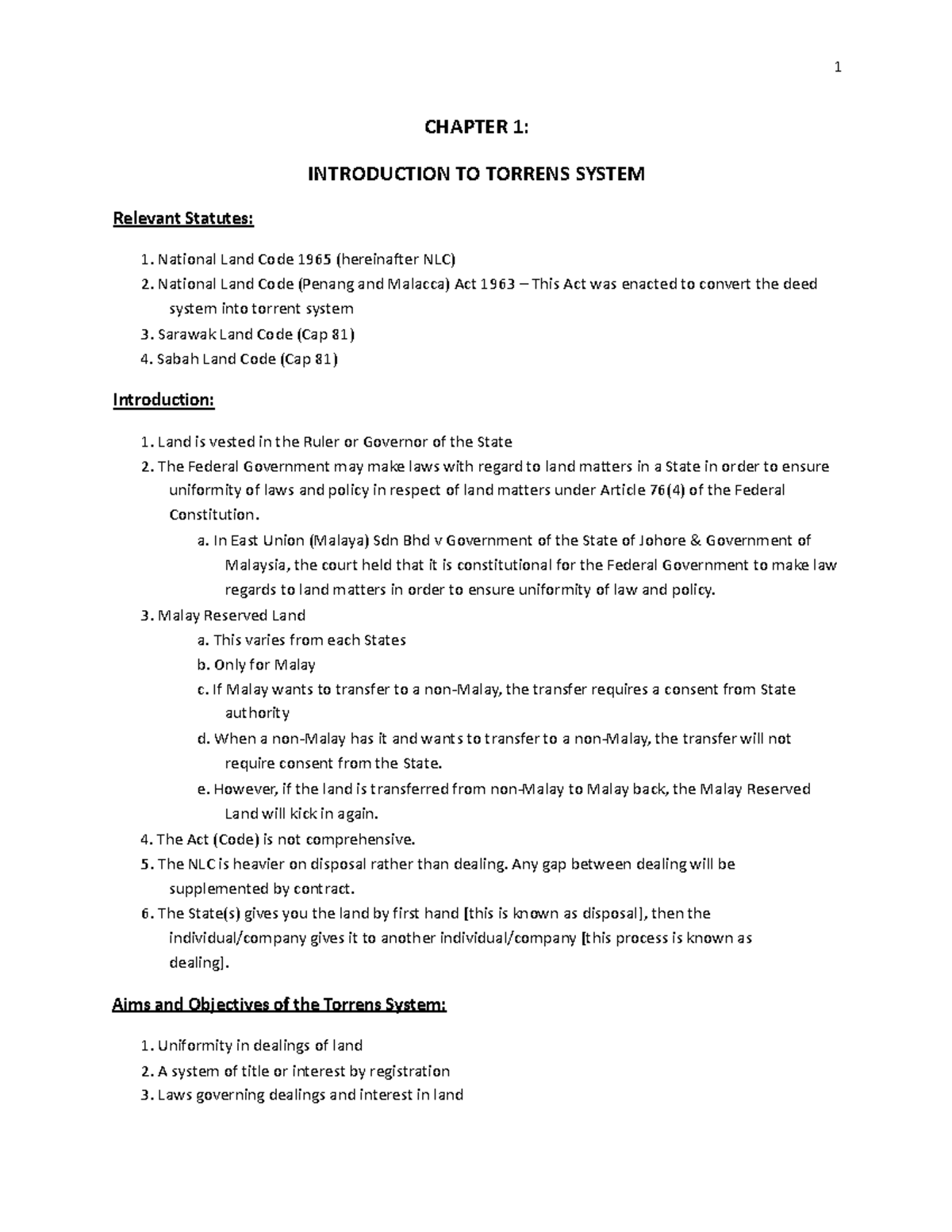 Chapter 1 Introduction to Torrens System (C) Updated - 1 CHAPTER 1 ...