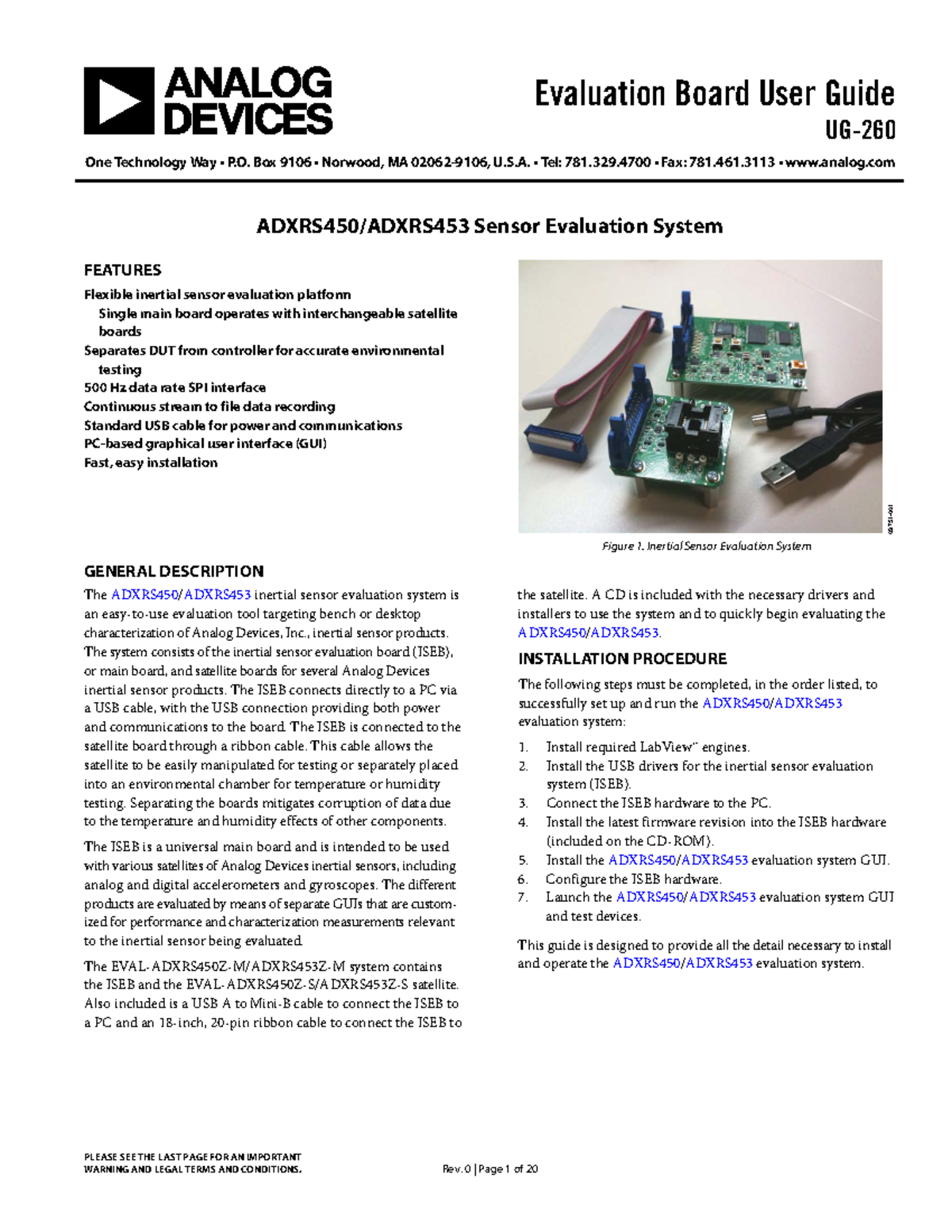 UG-260 - Ok sdf - Evaluation Board User Guide UG- One Technology Way ...