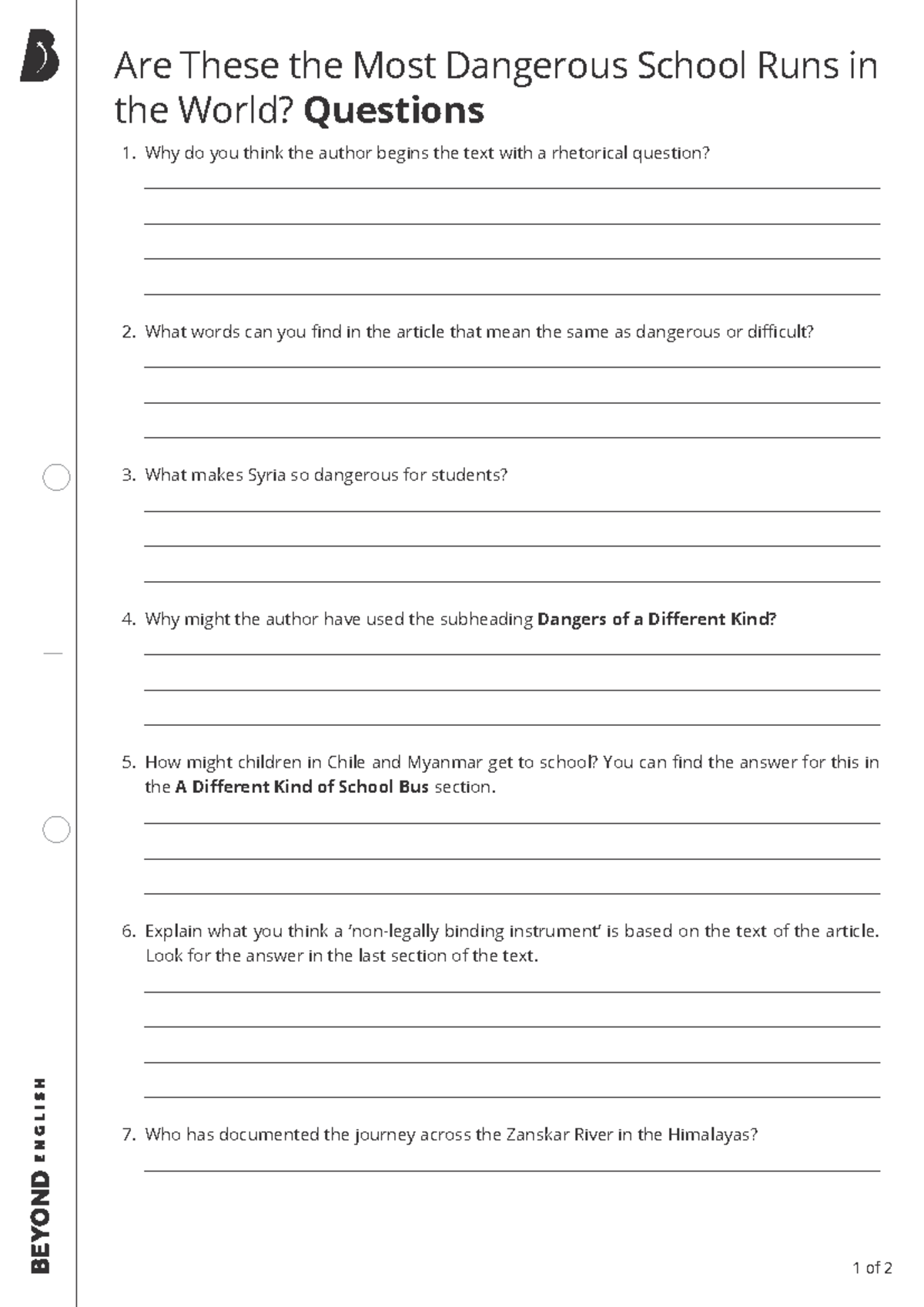 School Run Questions LA - Are These the Most Dangerous School Runs in ...