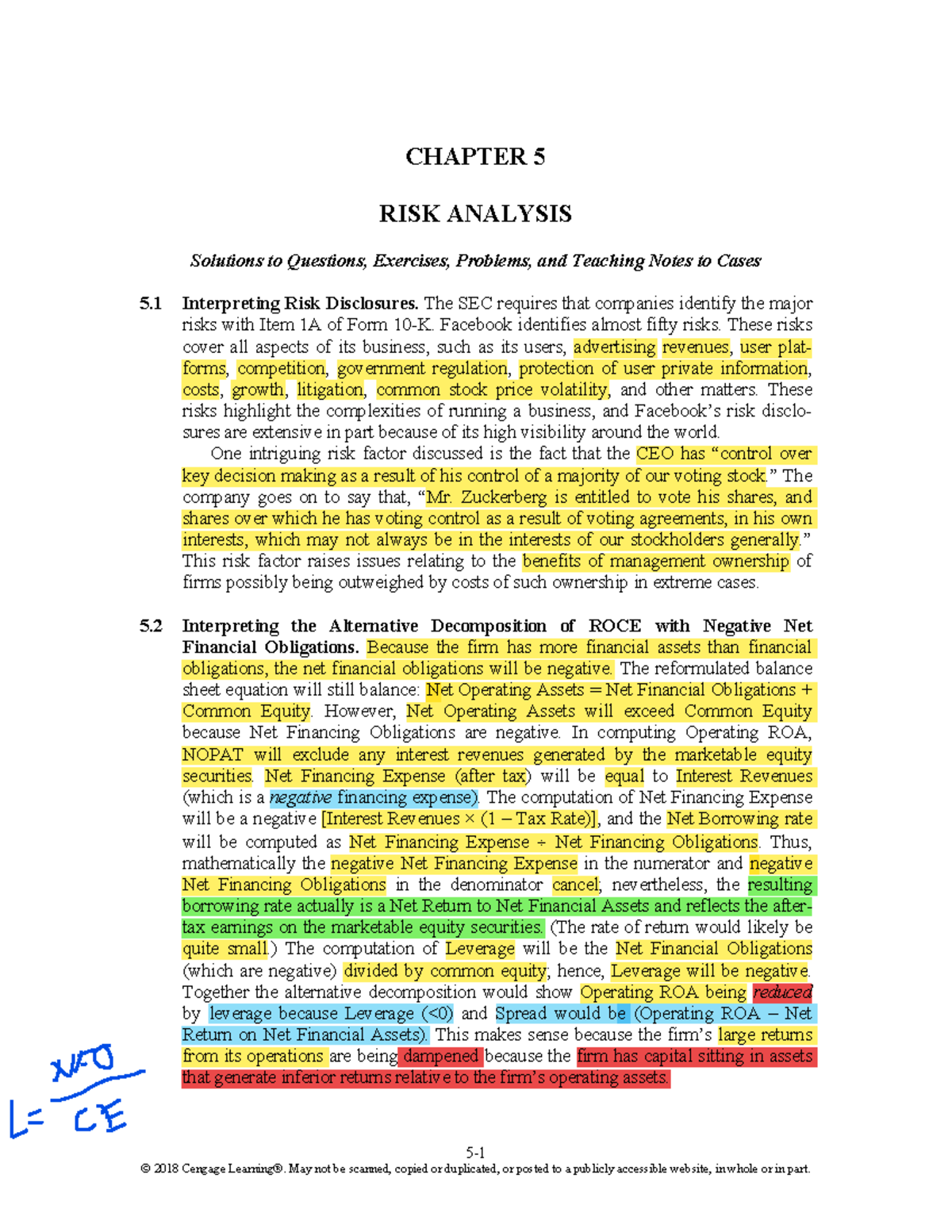 9e Wahlen Chapter 05 - Practice material - 5- RISK ANALYSIS Solutions ...