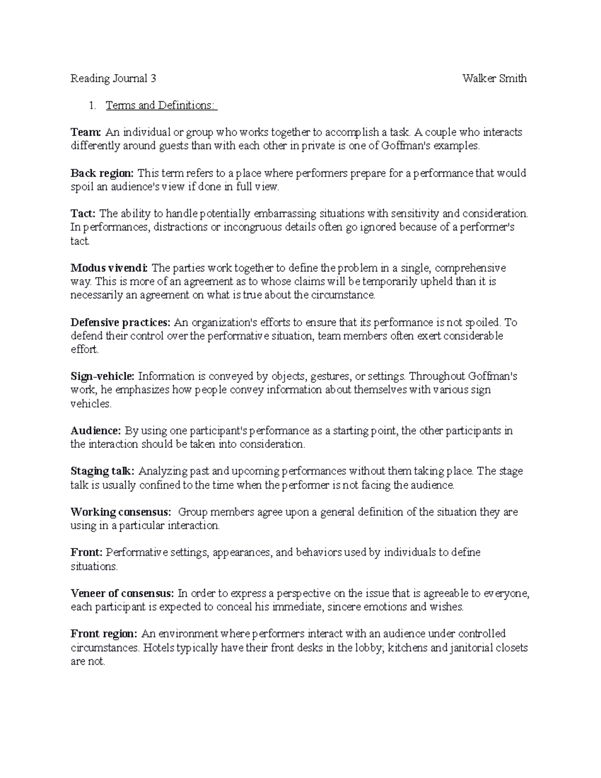 Reading Journal 3 (SOC 405) Walker Smith - Reading Journal 3 Walker ...