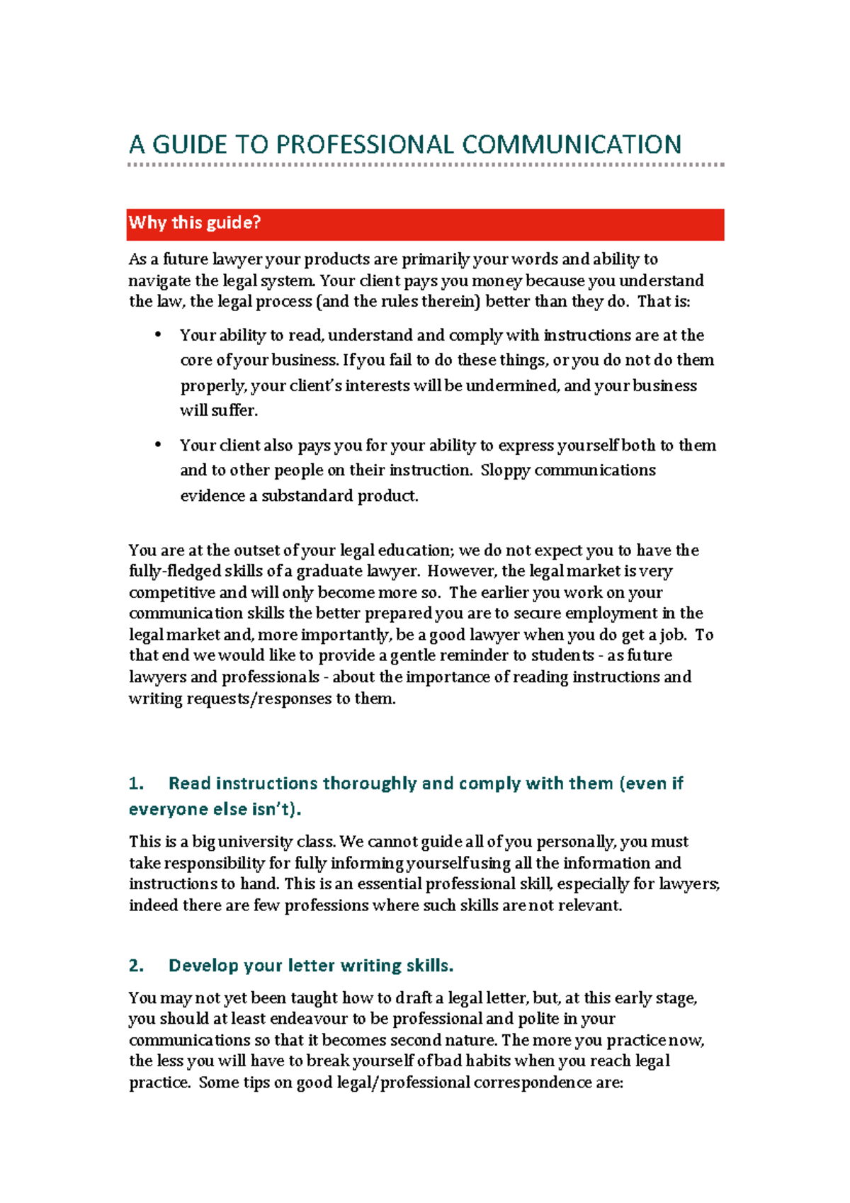 A guide to Professional communication - A GUIDE TO PROFESSIONAL ...