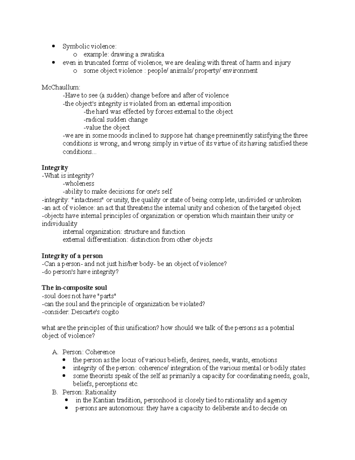 9:13 - notes - Symbolic violence: o example: drawing a swatiska even in ...