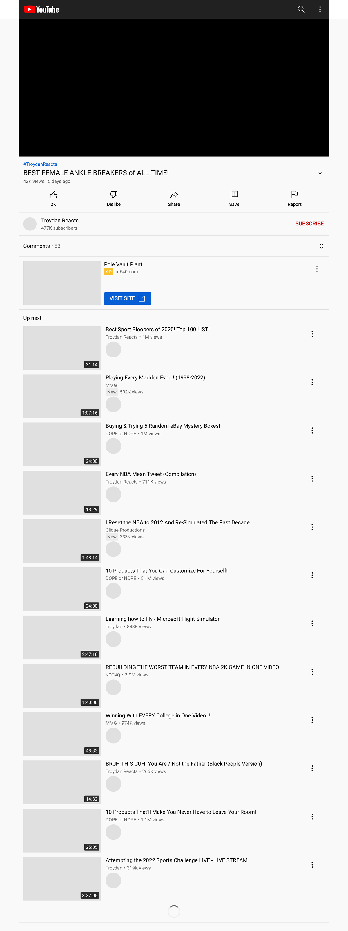 You Tube - Up next Best Sport Bloopers of 2020! Top 100 LIST! Playing ...