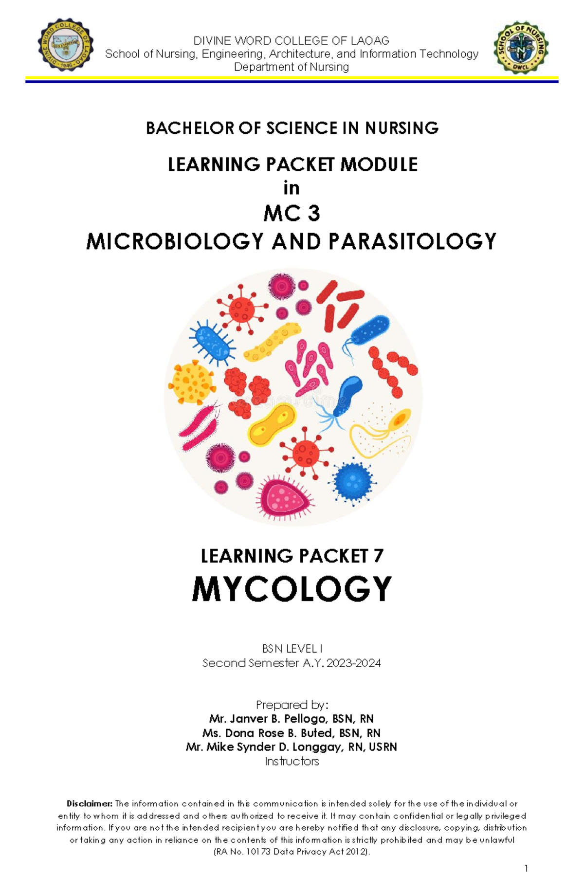 MC3- Learning- Packet-7 - School of Nursing, Engineering, Architecture ...