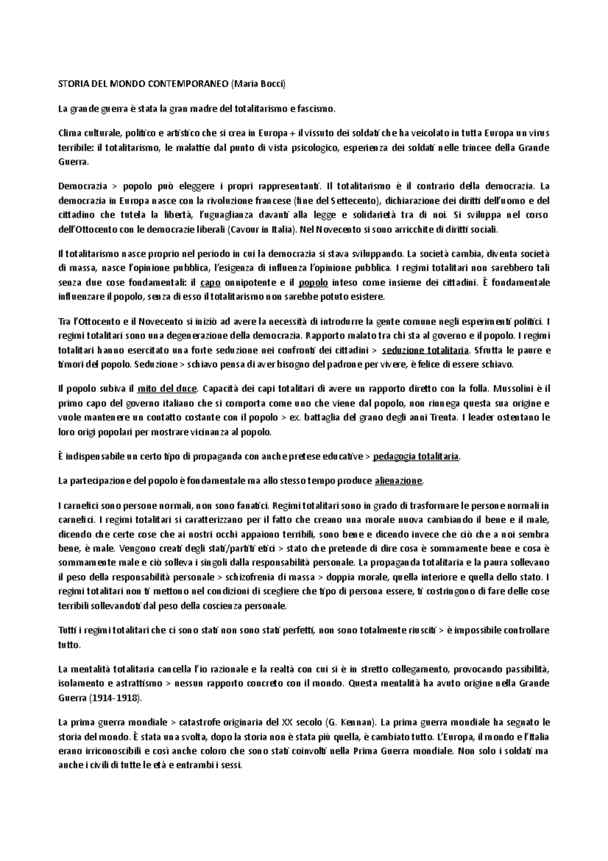 Storia contemporanea - Bocci Maria - STORIA DEL MONDO CONTEMPORANEO ...