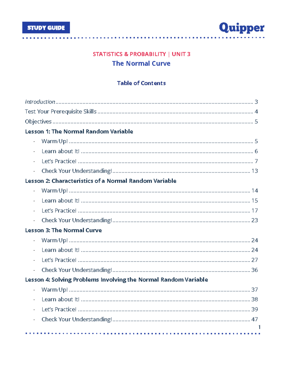 SP 03 FD - Introduction to Statistics - The Normal Curve - STATISTICS ...