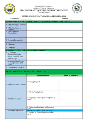 Accomplishment Report for Remedial Classes - Designed to support ...