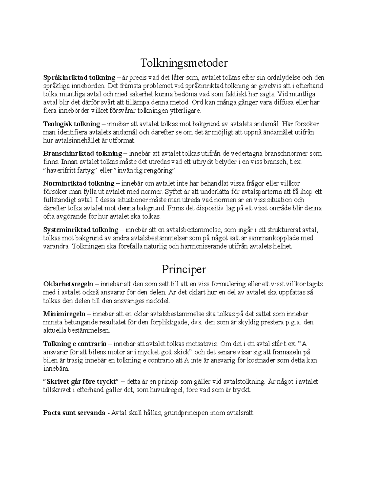 Tolkningsmetoder - tolkningar och dylikt - Tolkningsmetoder ...