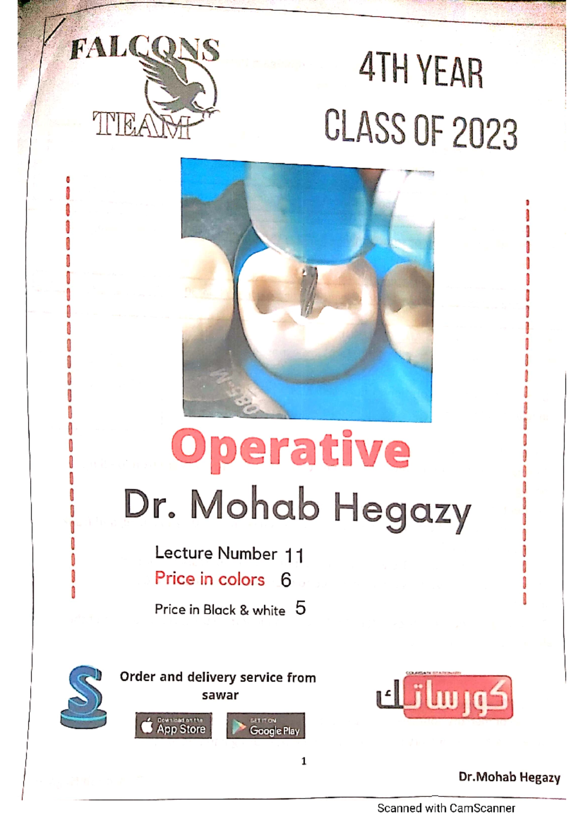 Lec 11 operative - dental anatomy - Studocu