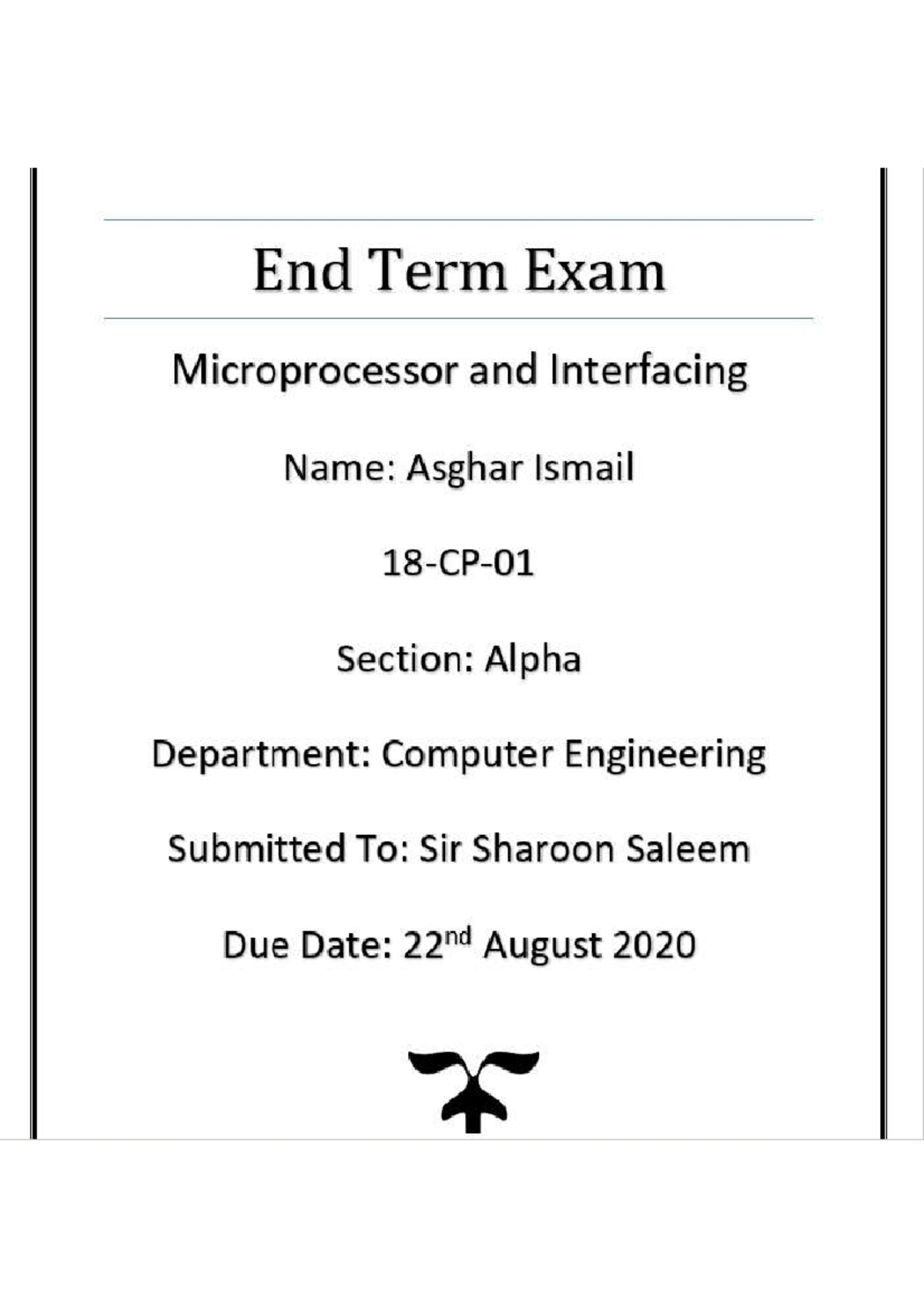 18-CP-01 - W DNEW D, - Computer Engineering - Studocu