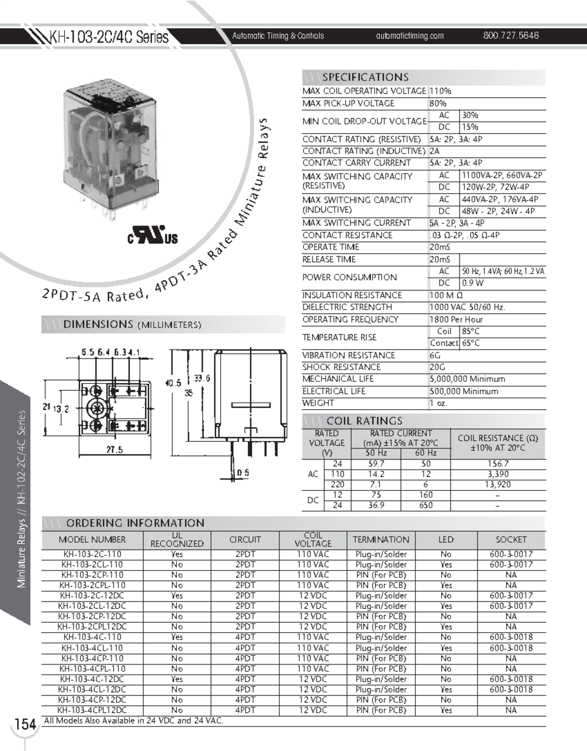 2014 1219104820 dat-402930-402935 kh103 - KH- 103 - 2C/4C Series Automatic Timing & Controls ...