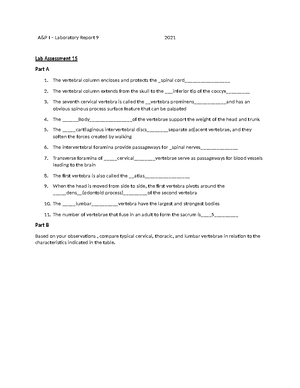 Advanced Anatomy & Physiology Lab 2 - BIO 110 - Studocu
