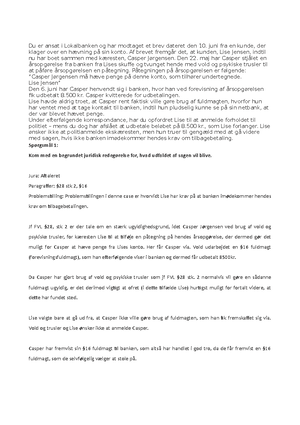 Aftaleret - Juranoter - Aftaleret Kap 3 – Erhvervsjura for de finansielle uddannelser ”Det er ...