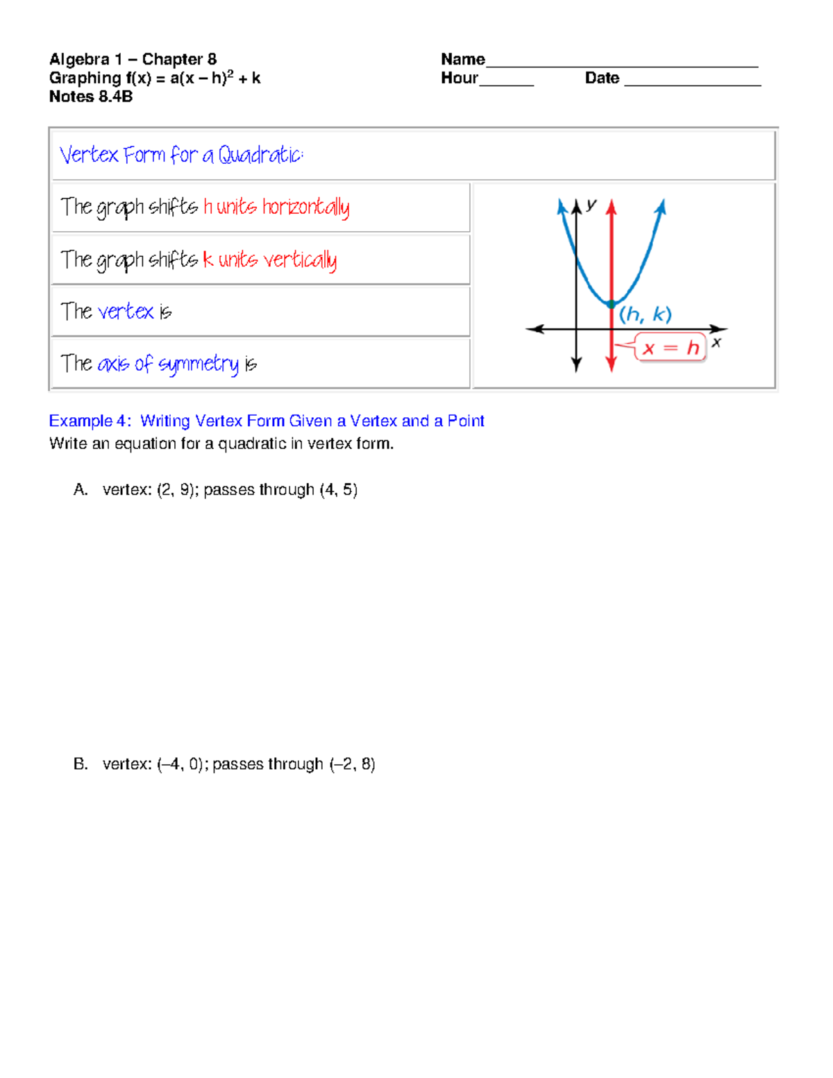 8 - eushjbfuydgjmdf fshfns fuvsyhjfmsffs. - Algebra 1 – Chapter 8 Name