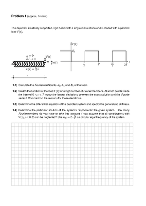 Structural Dynamics Exam - Studocu