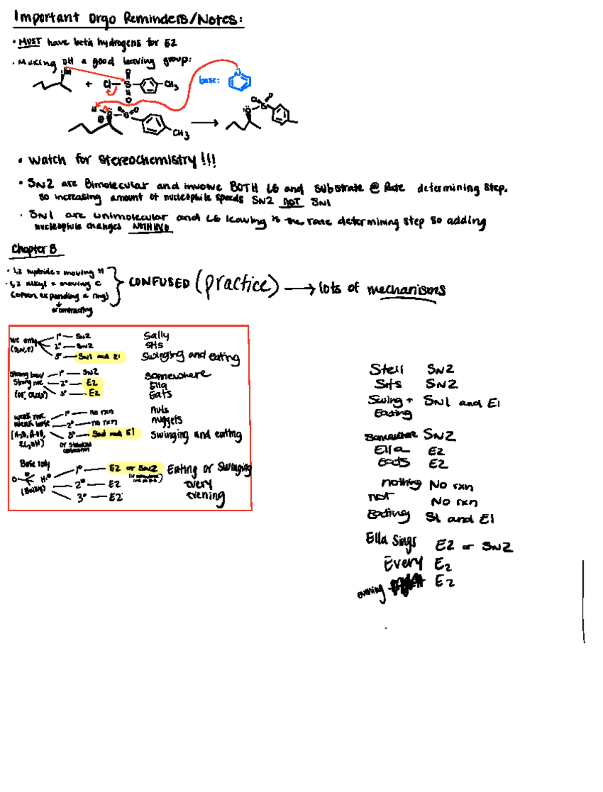 Exam 3 Review - Summary Structure and Reactivity I - Competition ...