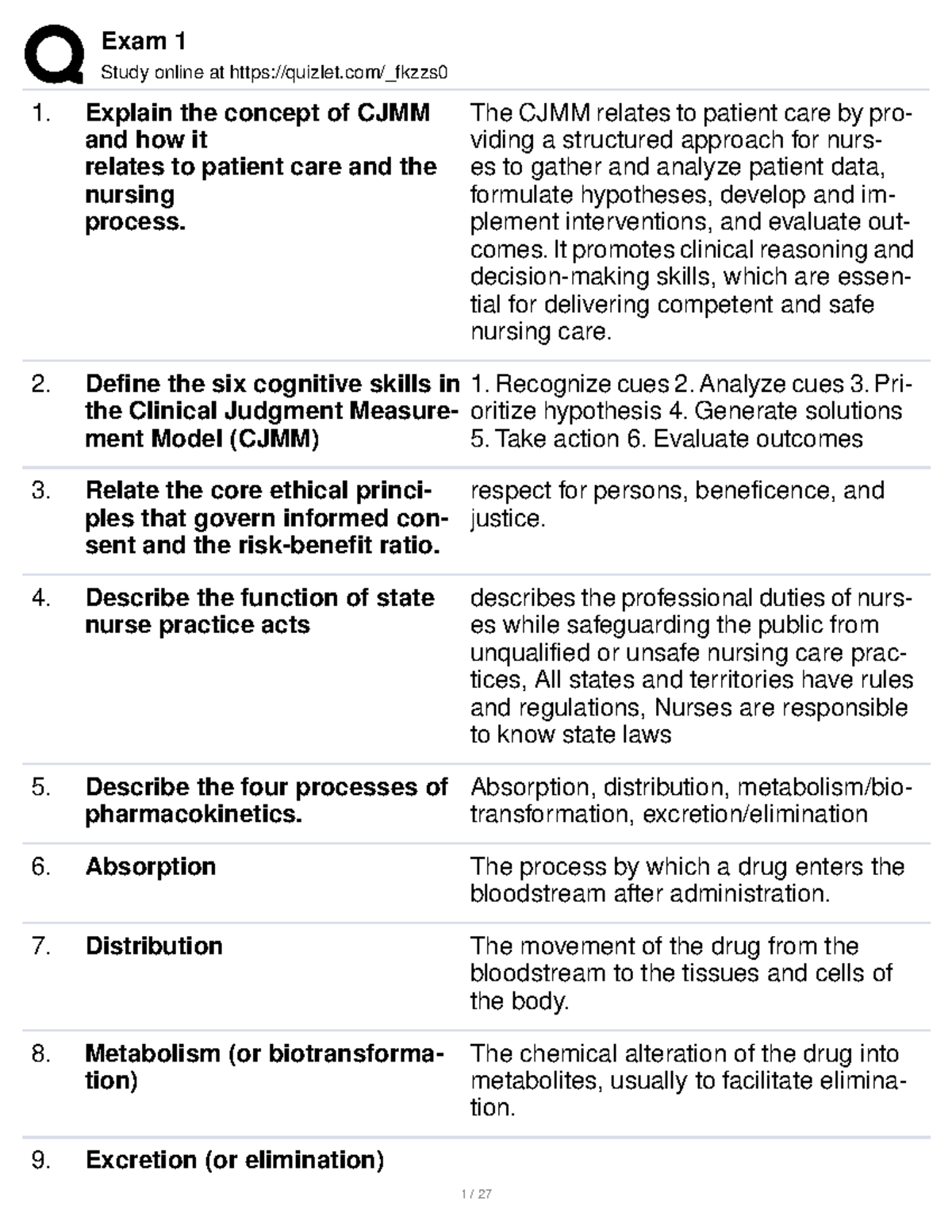 Pharm 1 - Study online at quizlet/_fkzzs Explain the concept of CJMM ...