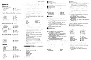 4 - Unit 4 Workbook Answer Key - Inglés I - Studocu
