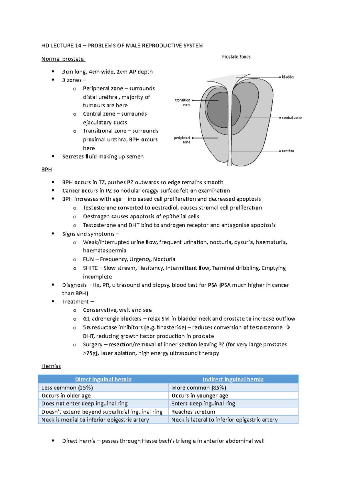 HD2 - Male reproductive system pathology - HD LECTURE 14 PROBLEMS OF ...