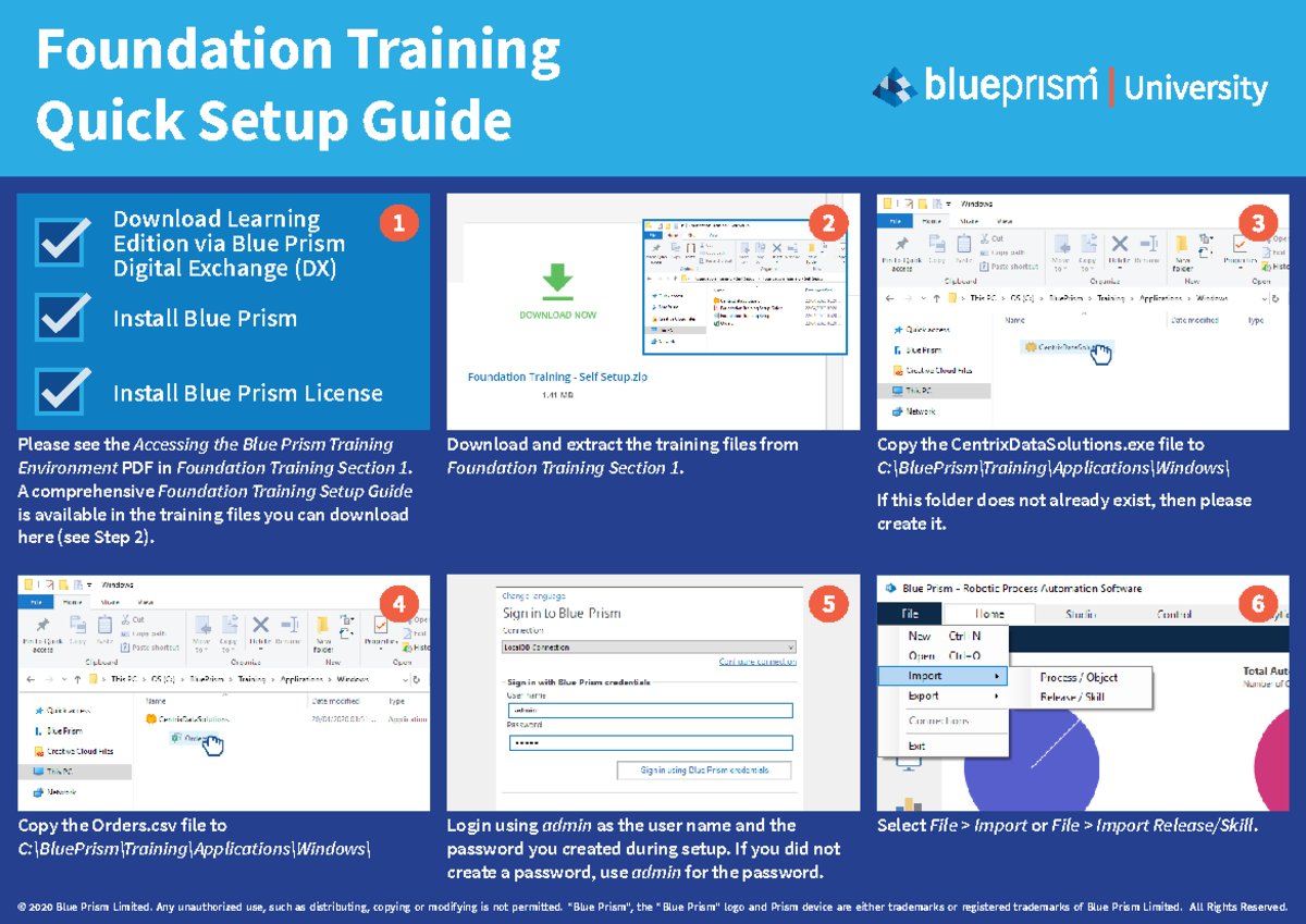 Foundation Training Quick Setup Guide - Foundation Training Quick Setup ...