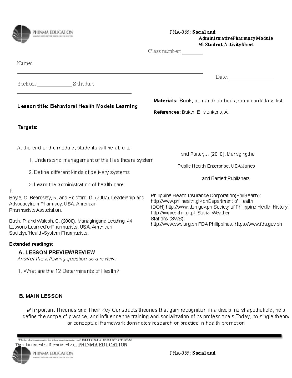 Module 6 SAS - cosmetics - PHA-065: Social and ...