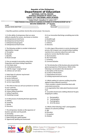 MIL 12 Q1 W6 - English subject - SCHOOL PASAY CITY NATIONAL HIGH SCHOOL ...