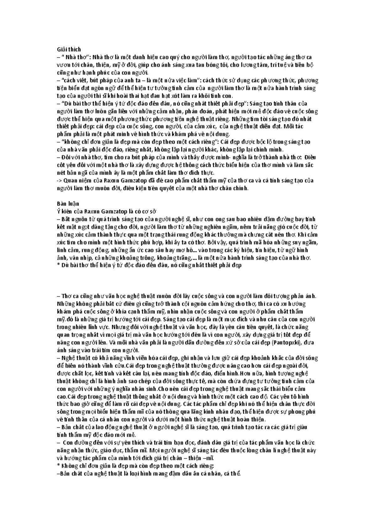 Hsg văn - gmbmj - Gi i thíchả “ Nhà th ”: Nhà thơ ơ là m t danh hi u cao quý cho ngộ ệ ười làm ...