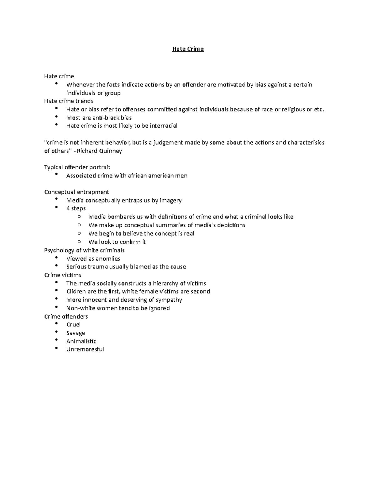 Hate Crime - Hate Crime Hate crime Whenever the facts indicate actions ...