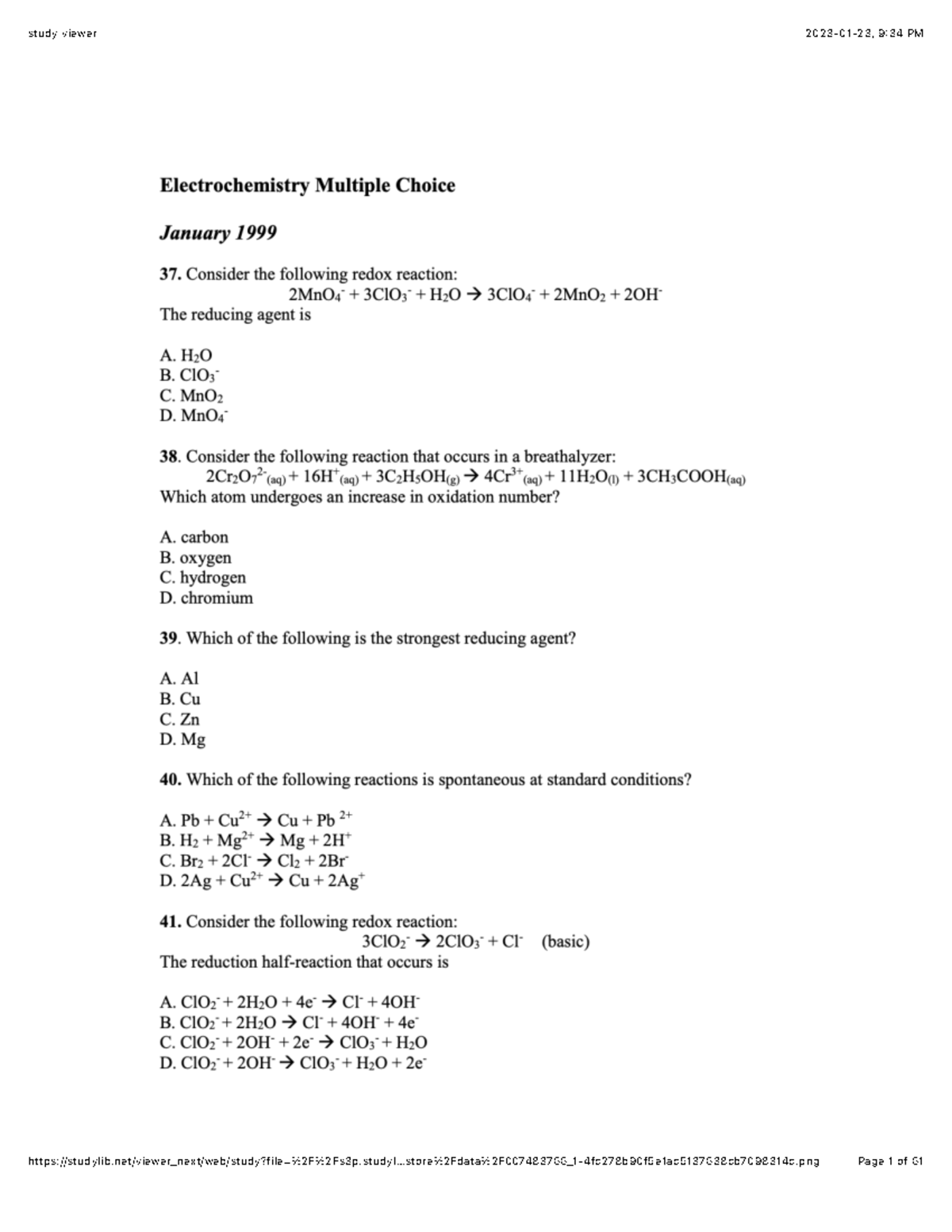 Practice test-background from chem 12 - studylib/viewer_next/web/study ...