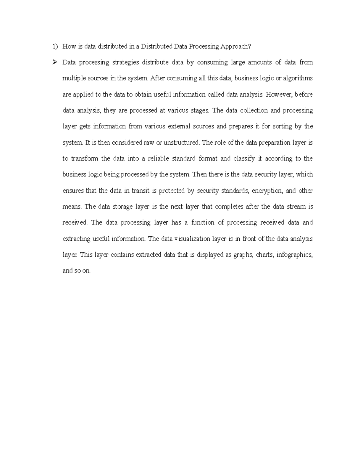Distributed Data Processing Approach - After consuming all this data ...