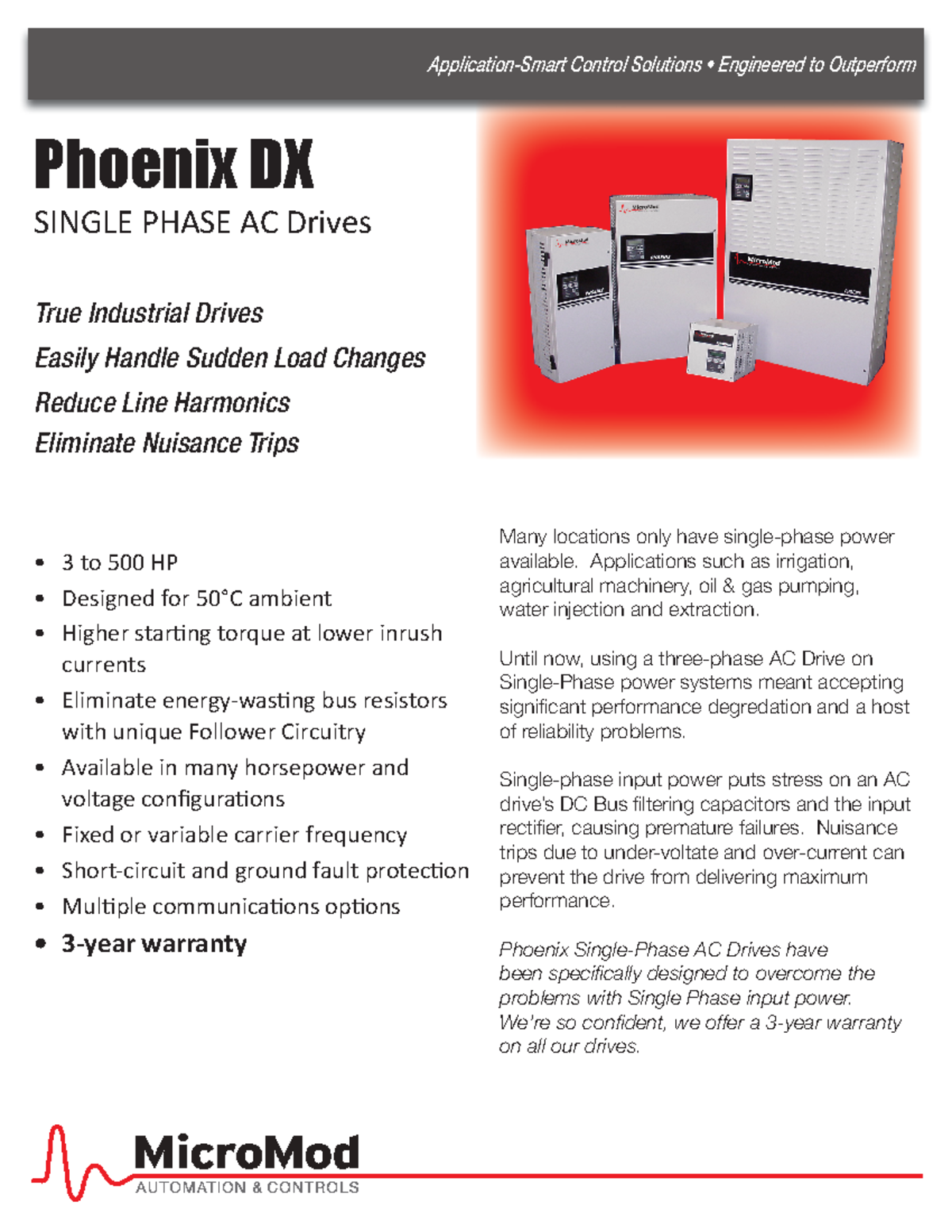 Phoenix DX Single Phase Brochure - Application-Smart Control Solutions ...