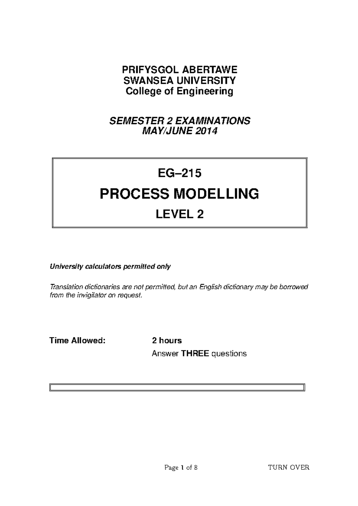 2014 2022-05-16 at 03 - exam paper - PRIFYSGOL ABERTAWE SWANSEA ...