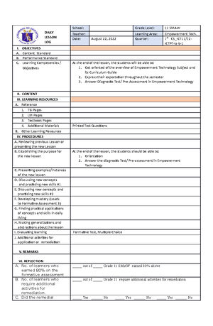 CSS Q4 Module 1 - Computer System Servicing G- Quarter 4 Module 1 Learning Competency: SETTING ...