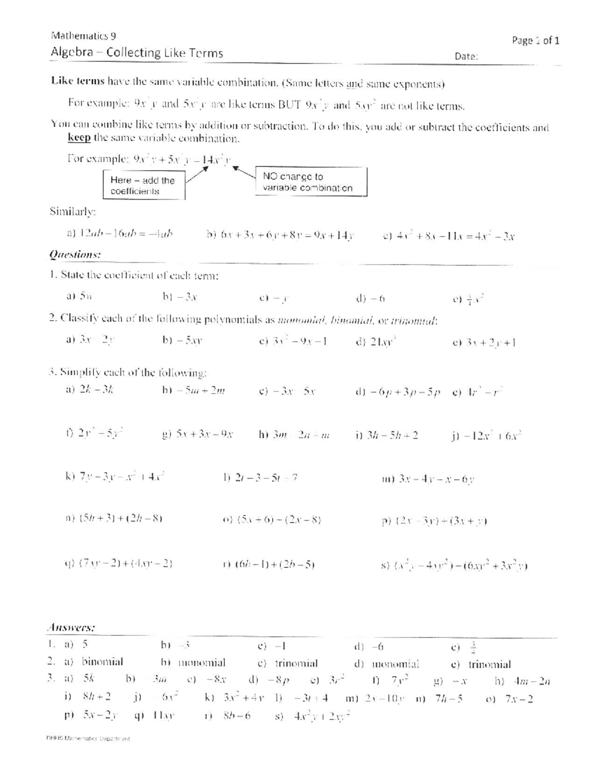 Extra worksheets on 1.3 and 1 - Studocu