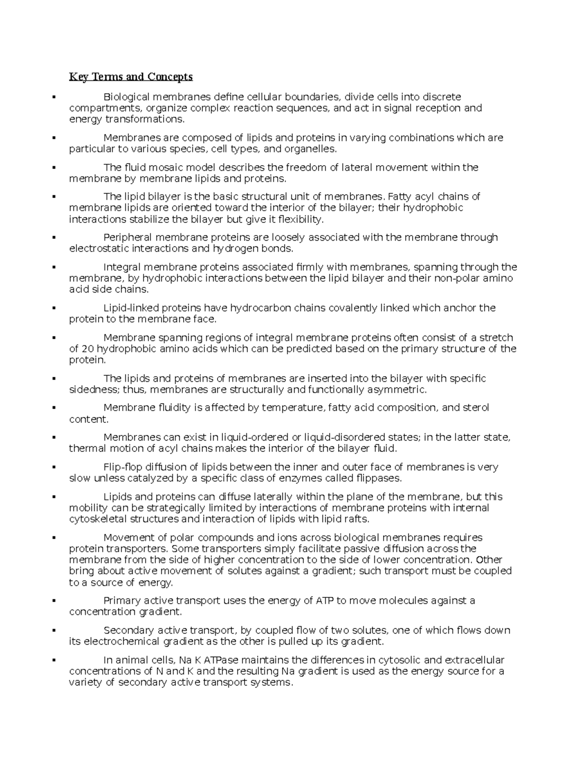 BMSC 200 Chapter 9 - Dr. Scott Napper - Key Terms and Concepts ...