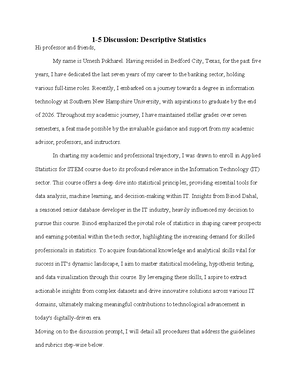 MAT-243 6-4 Discussion Creating a Multiple Regression Model - 6-4 Discussion: Creating a ...