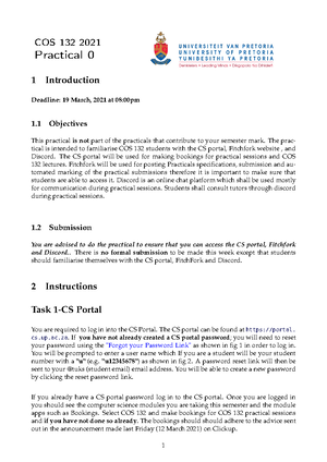 COS132 Prac5 - Department of Computer Science COS132 - Imperative Programming Practical 5 ...