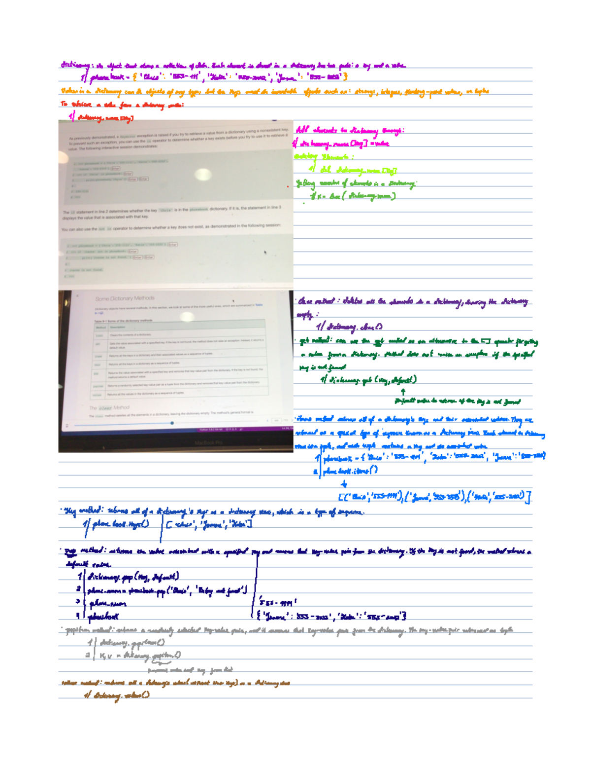 Intro to Python Ch. 9 Notes - CS 112 - Studocu